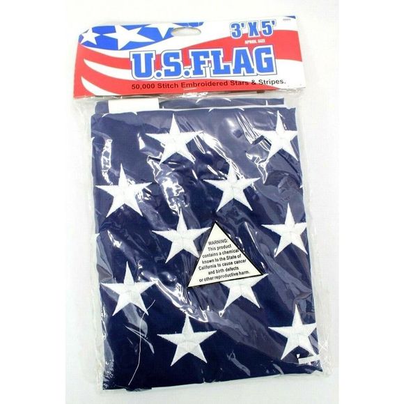 American US | Accents | Americanus Flag 3x5 Ft With Embroidered Stars ...